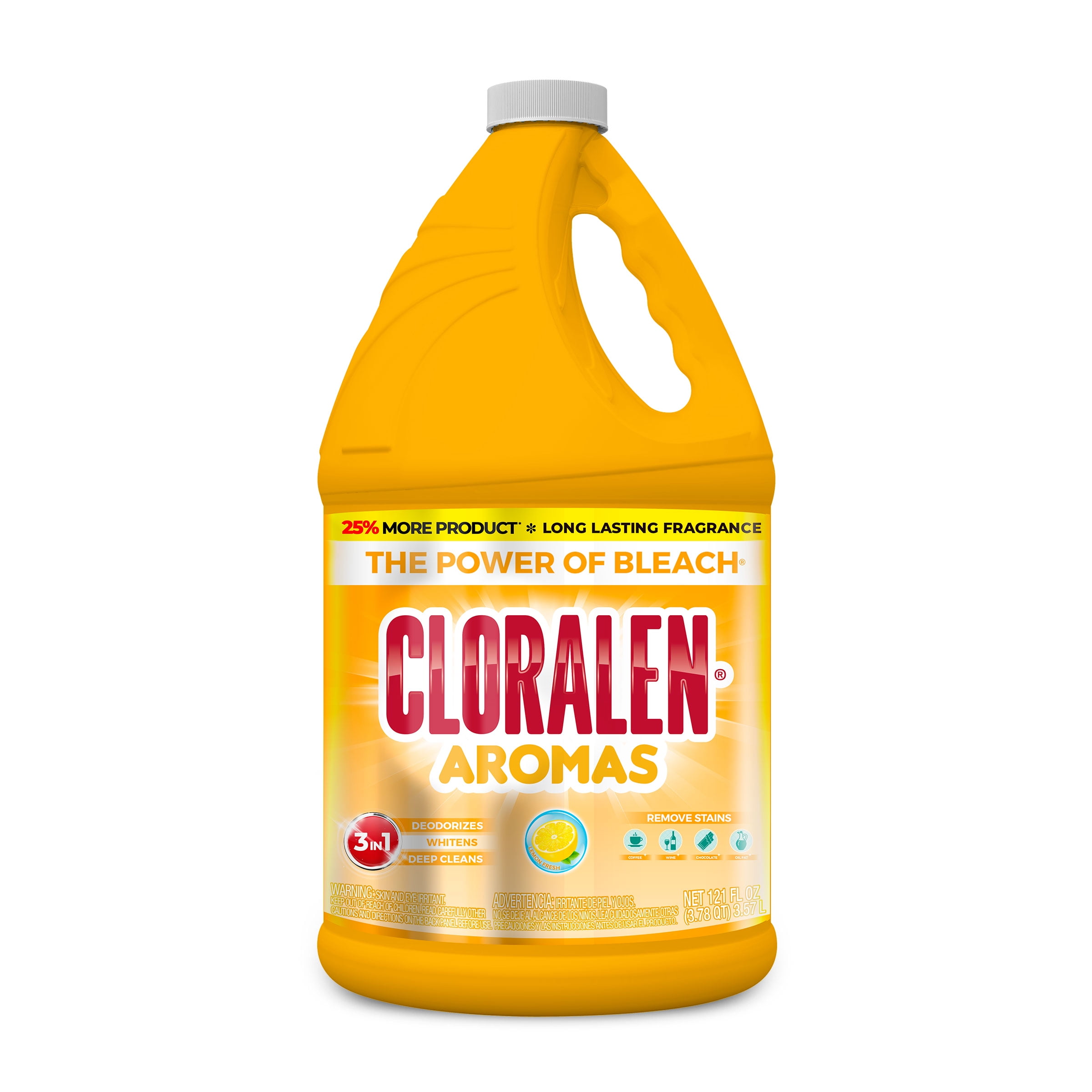 CLORALEN® Household Cleaning Liquid Scented Bleach - Lemon Scent (121 ...