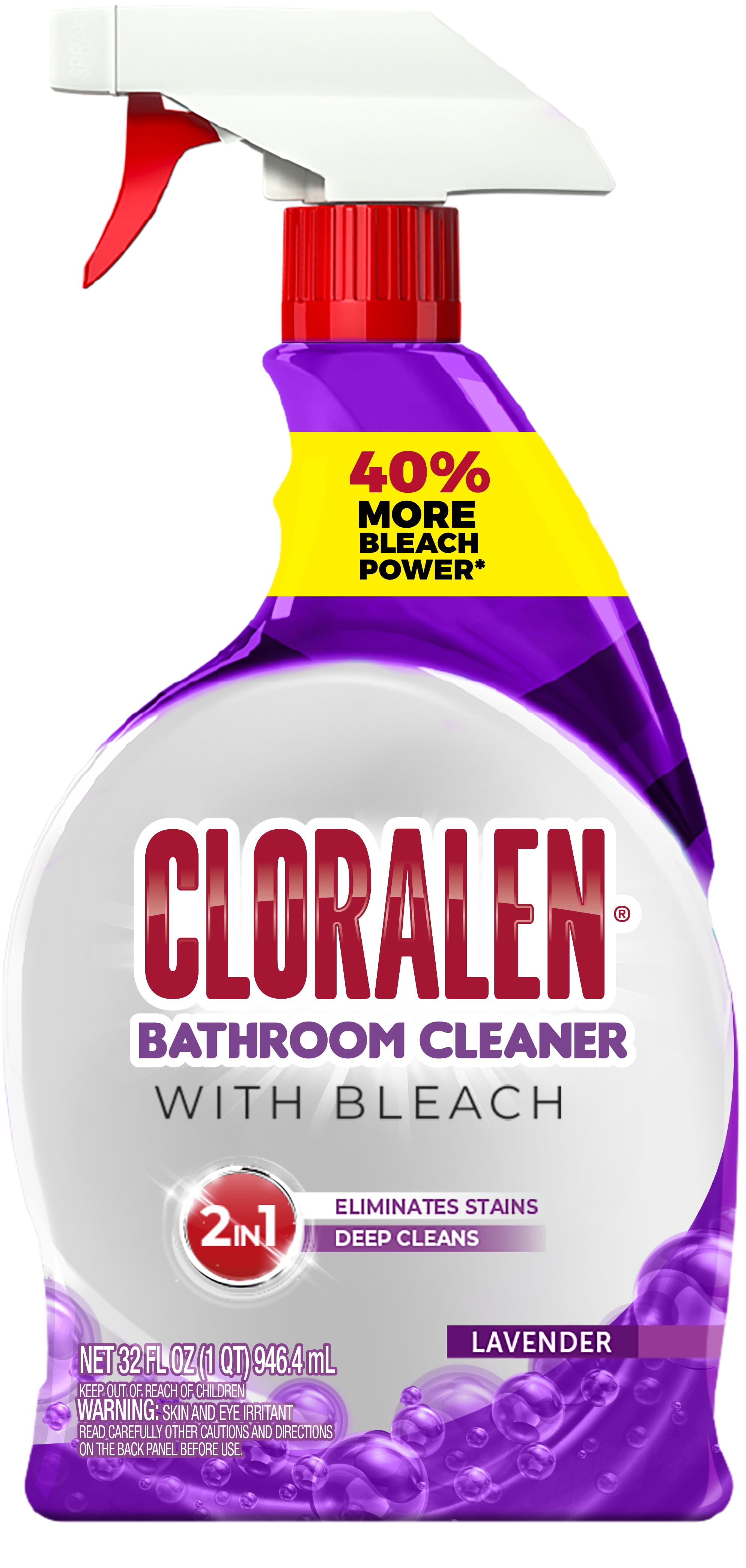 Cloralen Bathroom Bleach Cleaner Spray, Removes Stains and Mildew ...