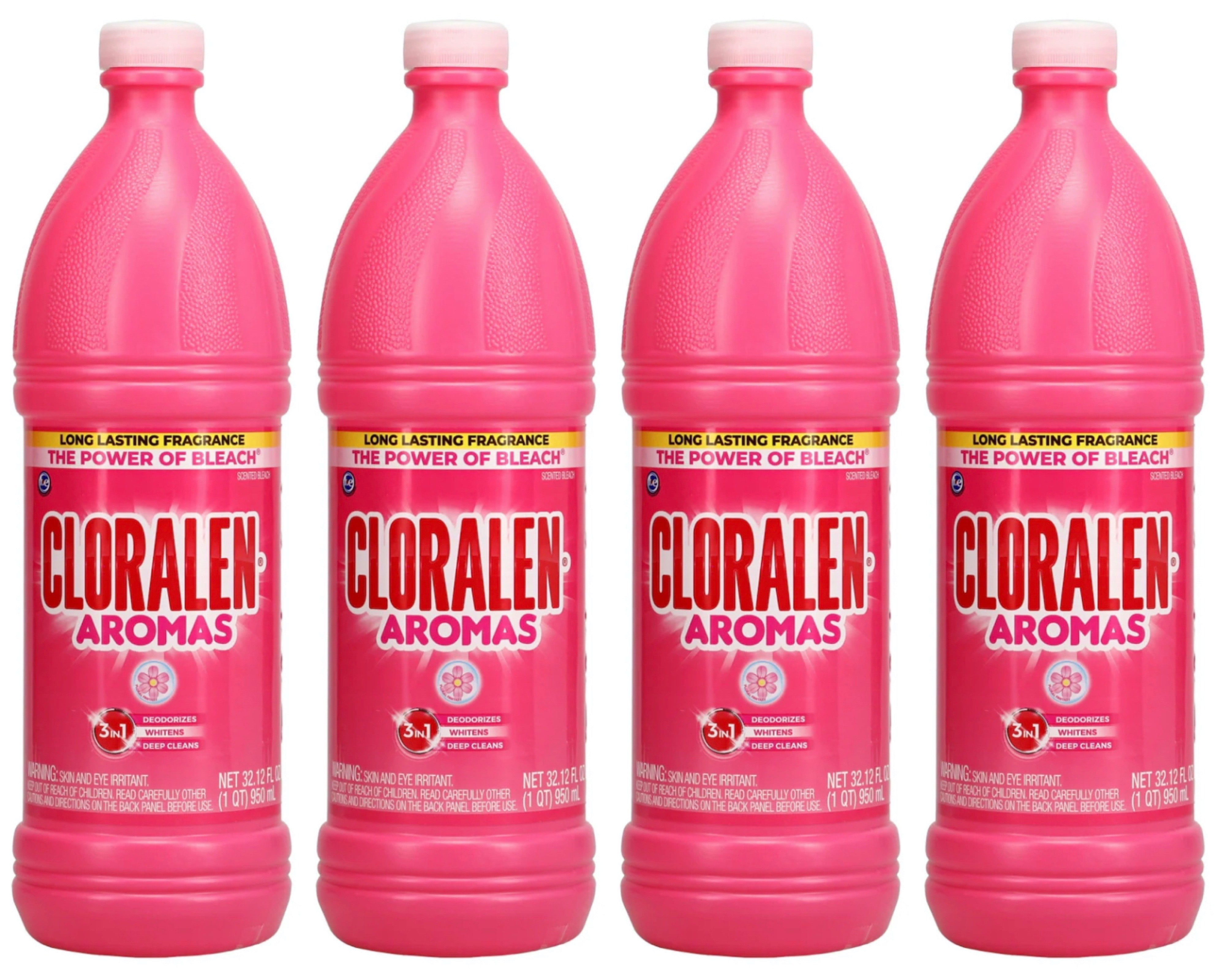 Cloralen Bleach Aromas Floral, 32oz, (Pack of 4) - Walmart.com