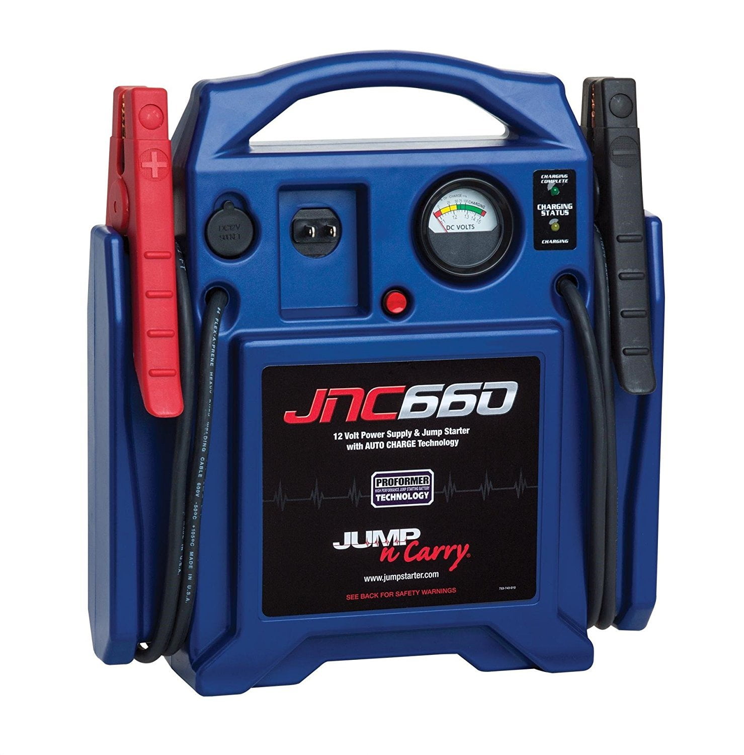 Clore Automotive Jump-N-Carry JNC660 1700 Peak Amp 12 Volt Jump Starter ...