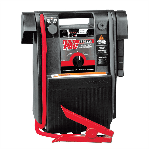 Booster PAC ES1224 3,000 Peak Amp 12V/24V Jump Starter - Walmart ...