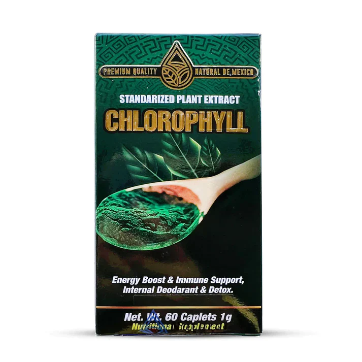 Chlorophyll (60 Caplets) 1g Natural de mexico- Energy Boost-Inmune ...