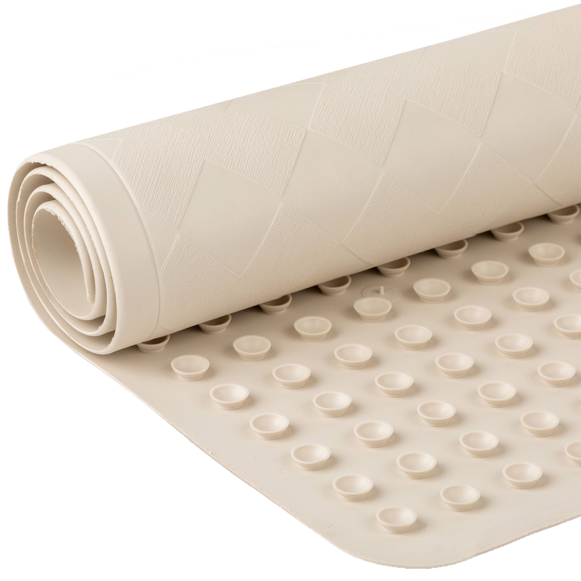 Brandclub - Clorox 18" x 36" Heavy-Duty Rubber Bathtub Mat, White