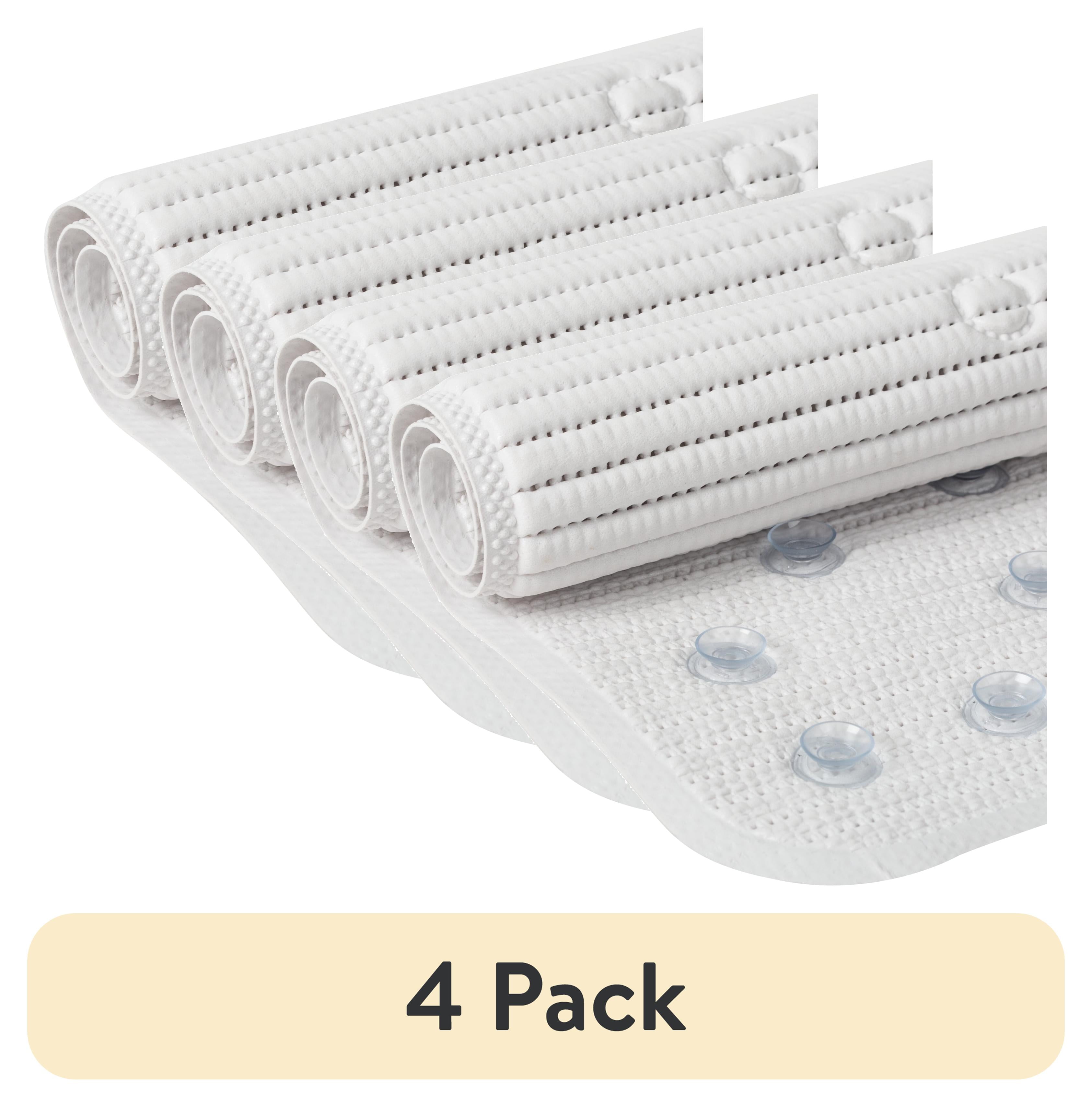 (4 pack) Clorox 21" x 21" Foam Cushioned Shower Mat with Suction Cups ...