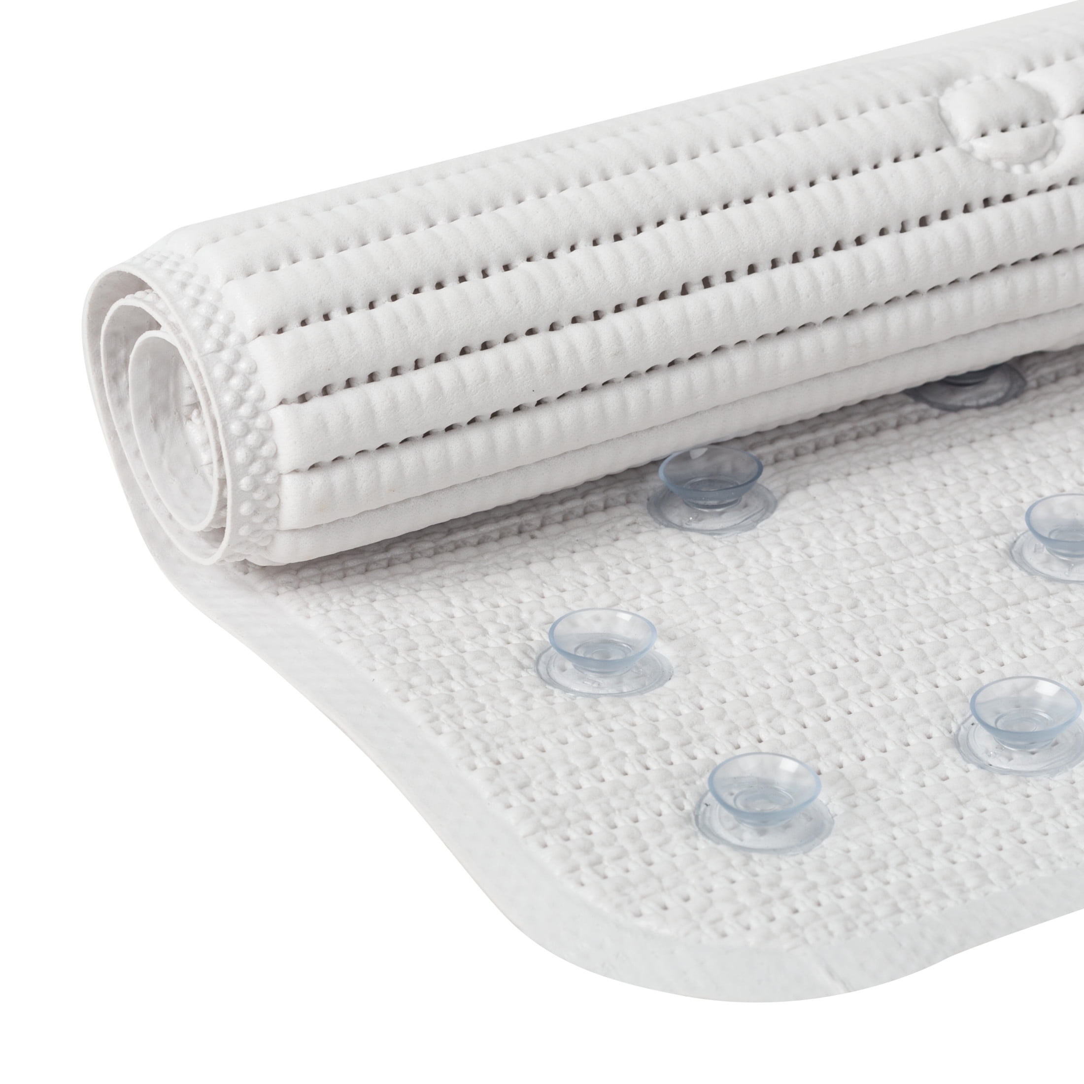 Clorox 21" x 21" Foam Cushioned Shower Mat with Suction Cups, White ...