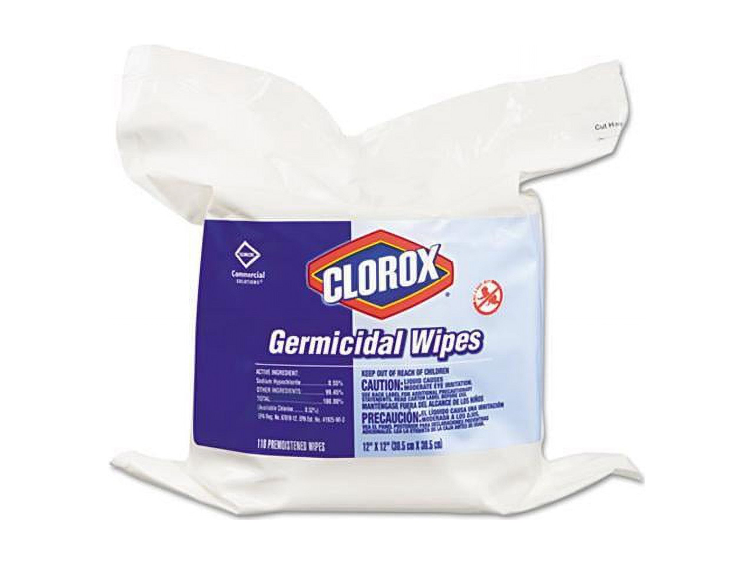 Clorox 30359 Germicidal Wipes Refill, 12 x 12, 110/Pack - Walmart.com