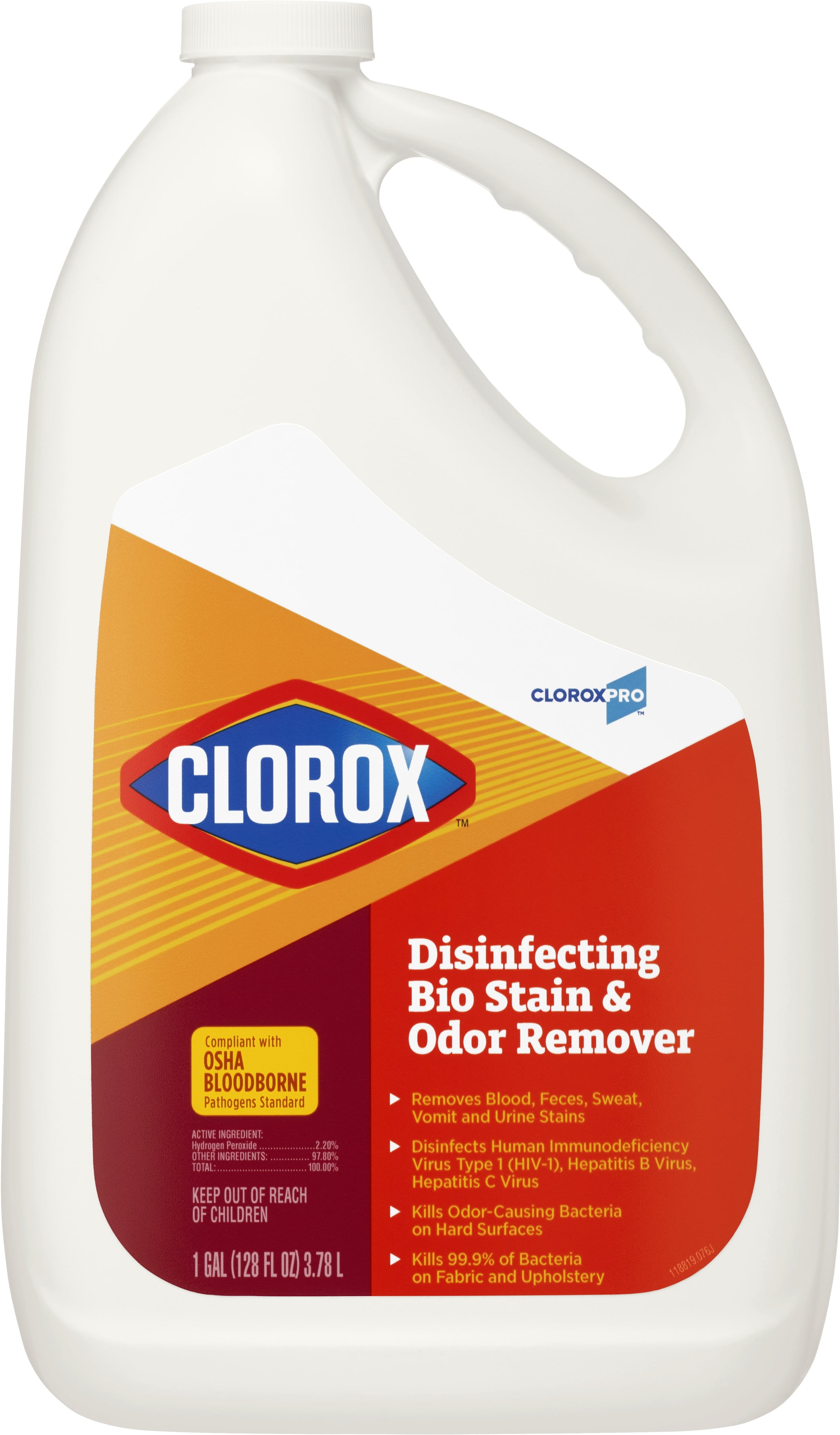 CloroxPro™ Clorox® Disinfecting Bio Stain & Odor Remover, Bleach Free ...