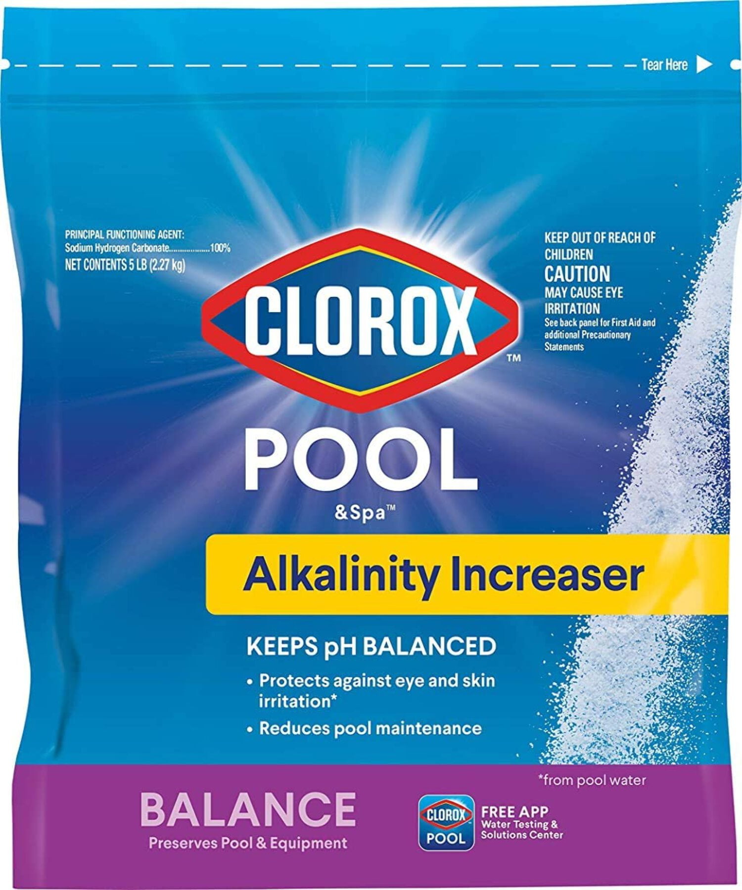 Clorox Pool&Spa Alkalinity Increaser, Pool pH Balance Chemical, Water Care, 5 lb - Walmart.com