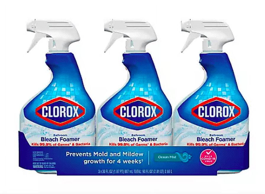 Clorox Foaming Bleach Bathroom Cleaner Spray, 3 pk./30 oz. - Walmart.com
