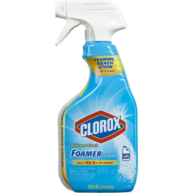 Clorox Bathroom Foamer with Bleach, Spray Bottle, Original, 16 oz ...