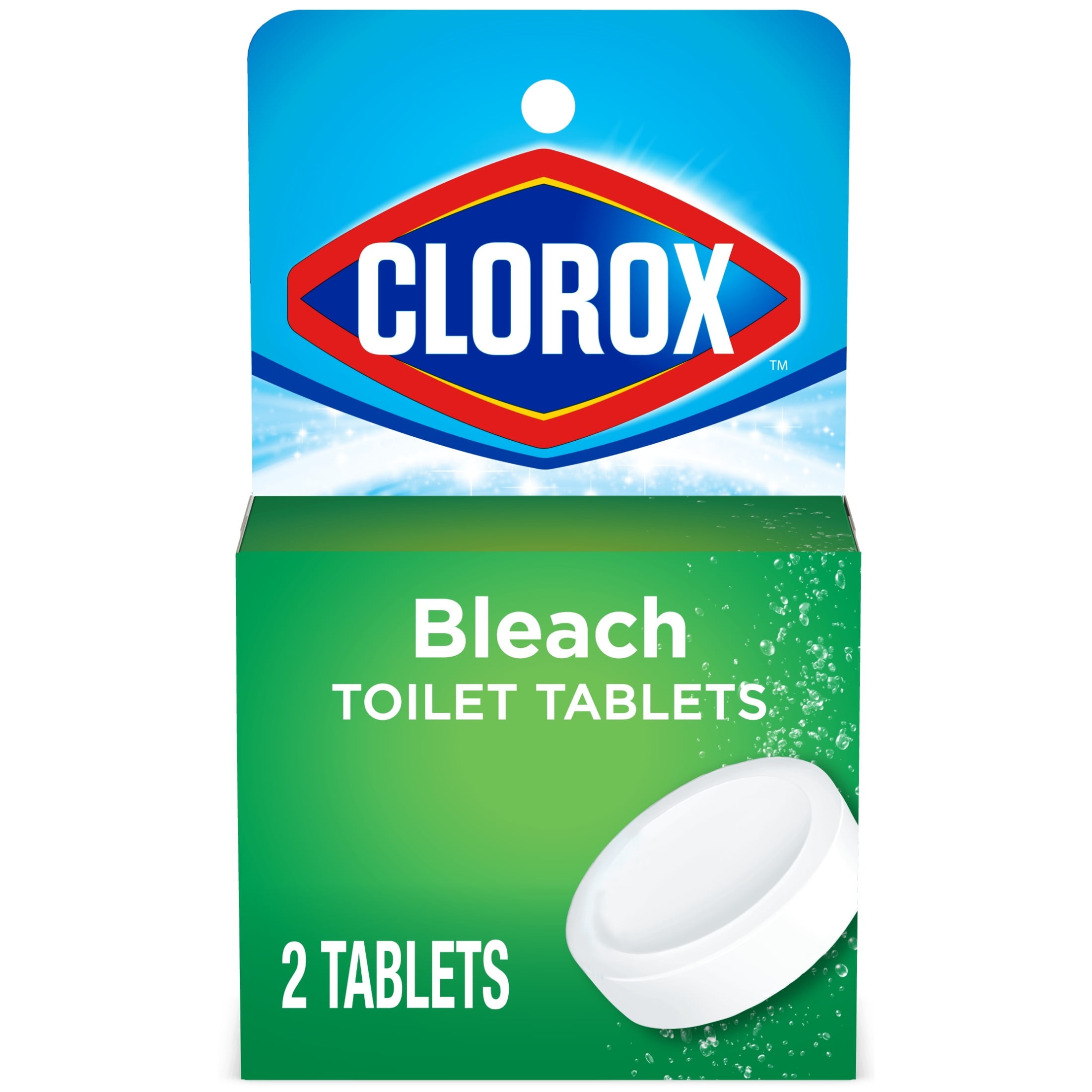 Clorox Bleach Automatic Toilet Bowl Cleaner Tablets, 2 Pack - Walmart.com