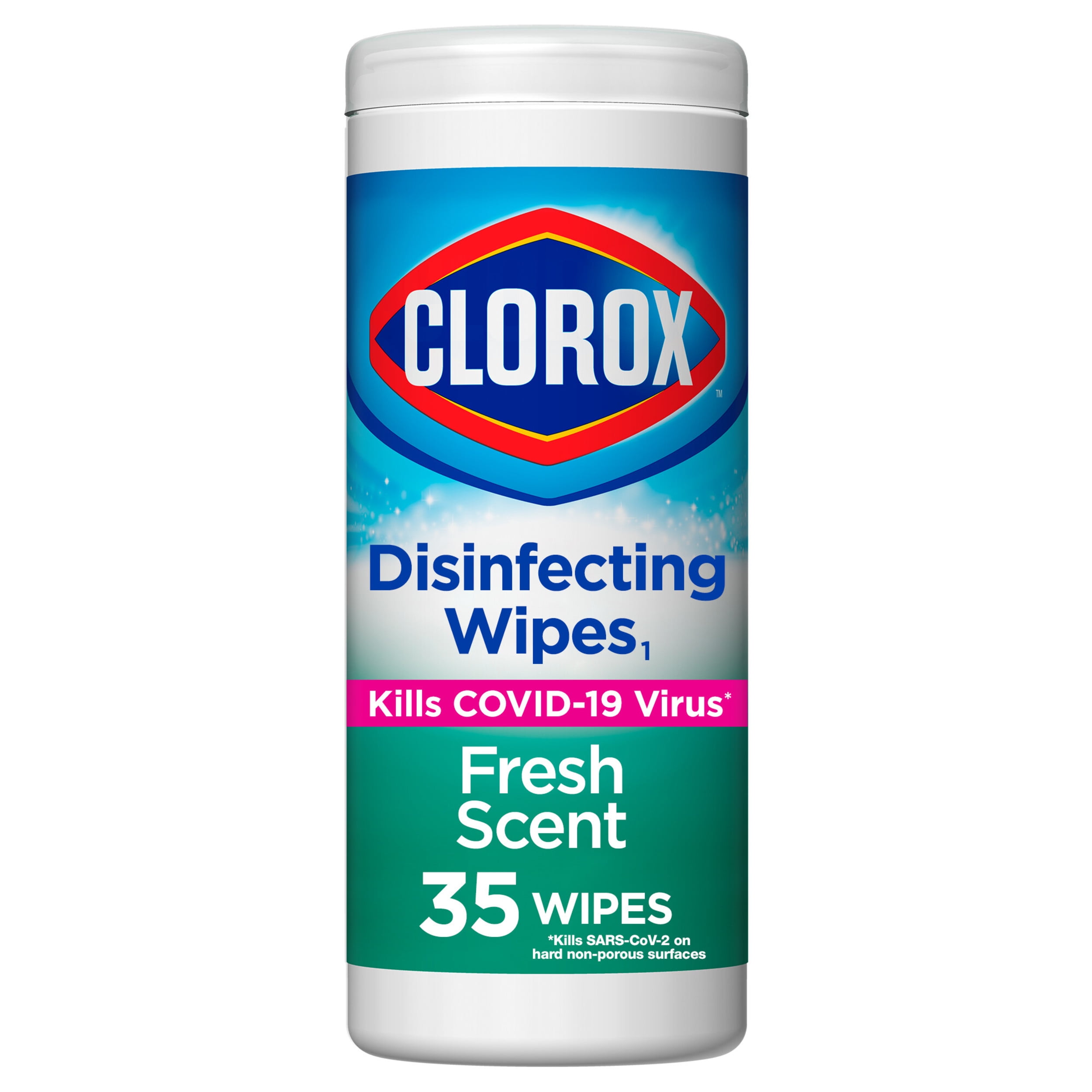 Clorox Bleach-Free Disinfecting Cleaner Wipes, Fresh Scent, 35 Count ...