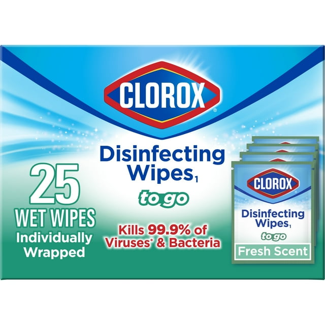 Clorox Bleach-Free, Individually Wrapped, Travel Size Germicidal ...
