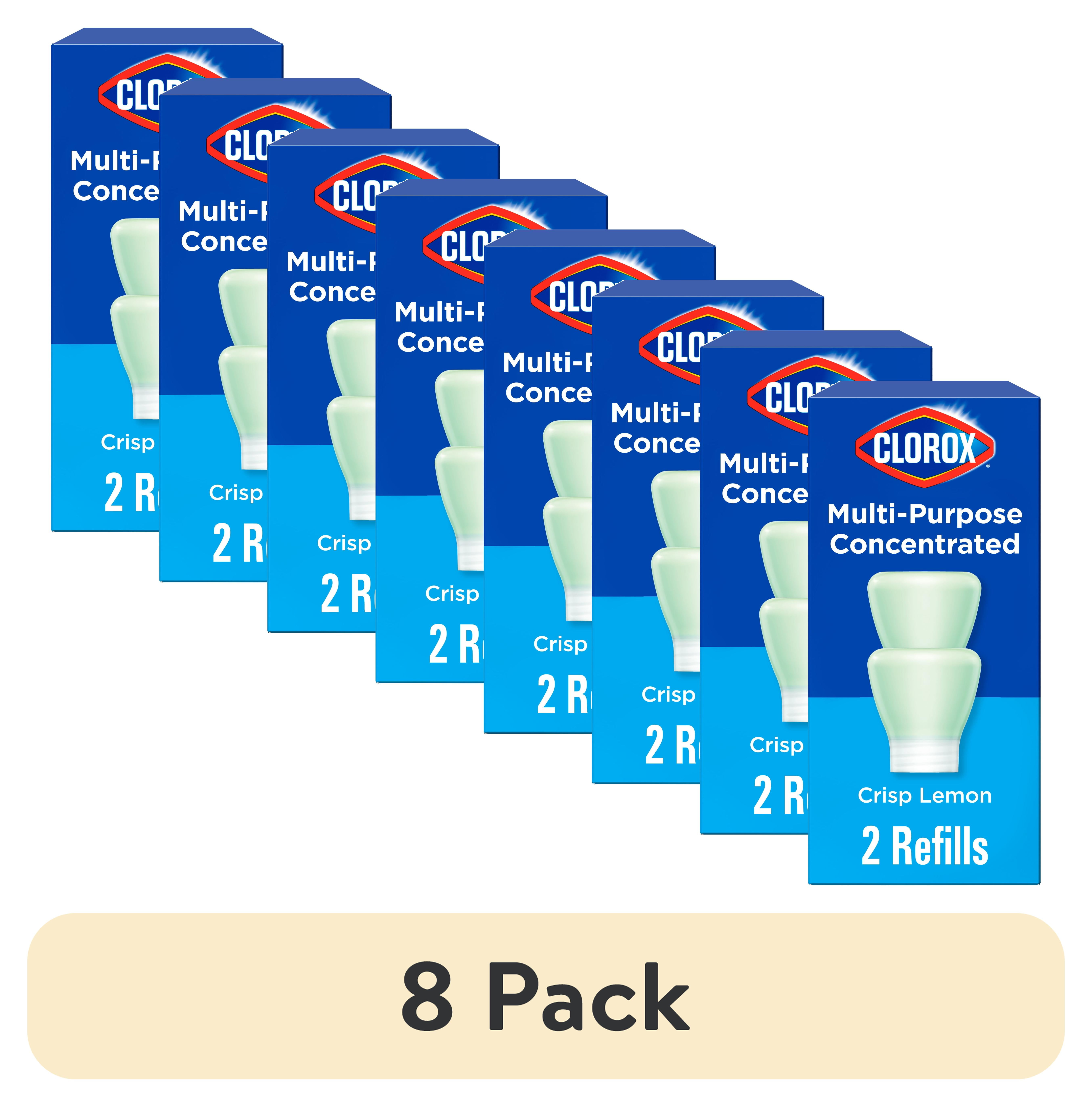 (8 pack) Clorox Bleach-Free Multi-Purpose Cleaner Refills, 0.125 fl oz ...