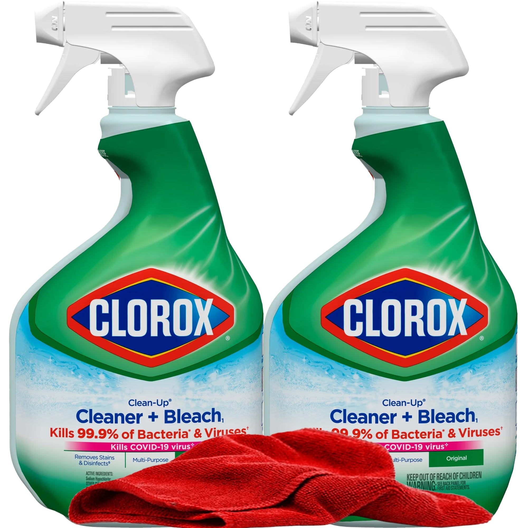 Clorox Clean-Up Cleaner Bleach Spray, 2 Pack, All Purpose Bleach Spray ...