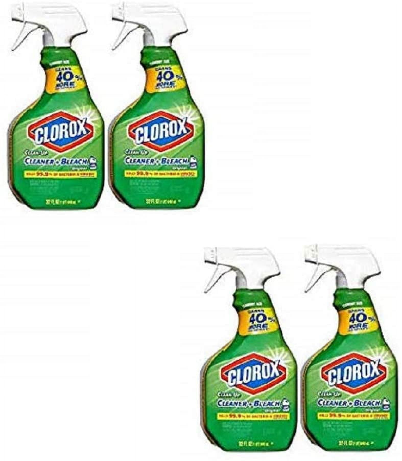 Clorox Clean-Up Cleaner + Bleach Spray, Original, 32 fl oz (4 Pack ...