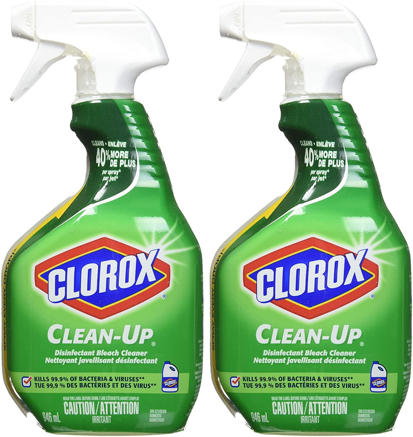 Clorox Kitchen & Bathroom Multi Liquid Disinfecting Cleaner Spray with ...