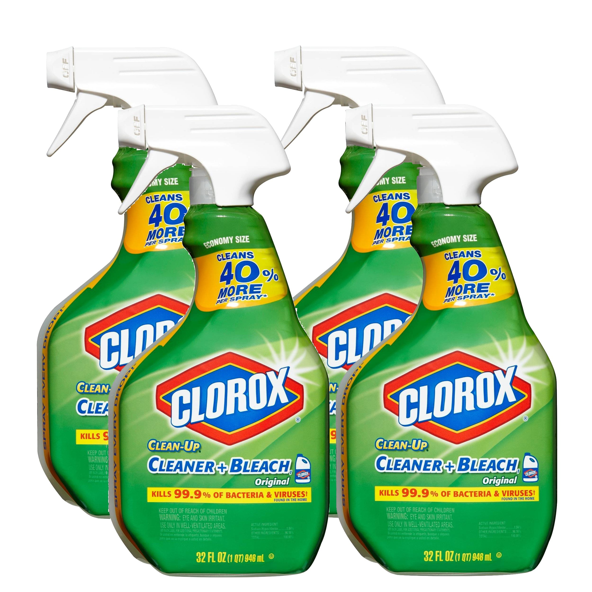 Clorox Clean-Up Cleaner With Bleach Spray Original Scent Trigger Spray ...