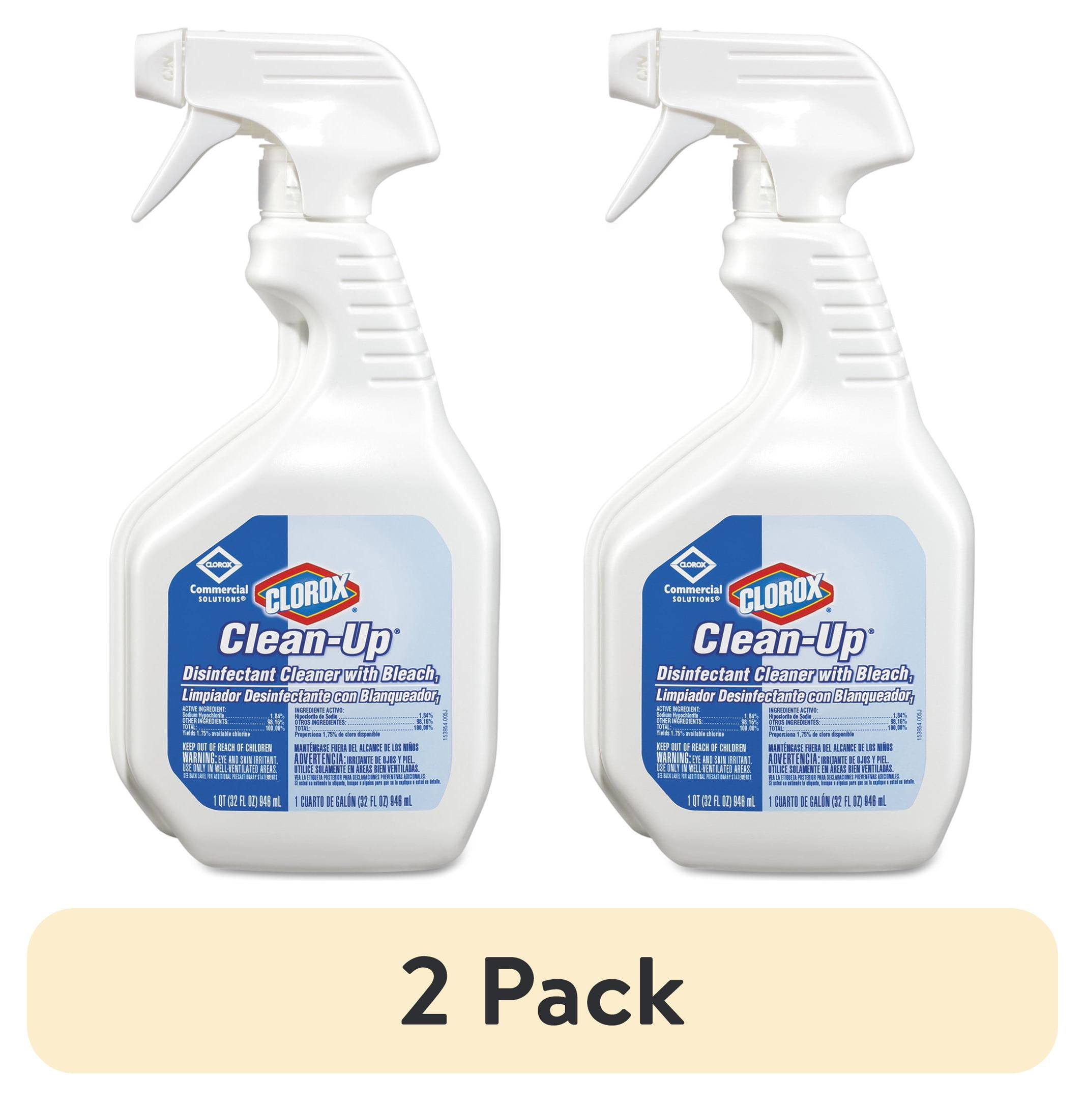 (2 pack) Clorox Clean-Up Disinfectant Cleaner with Bleach, 32oz Smart ...