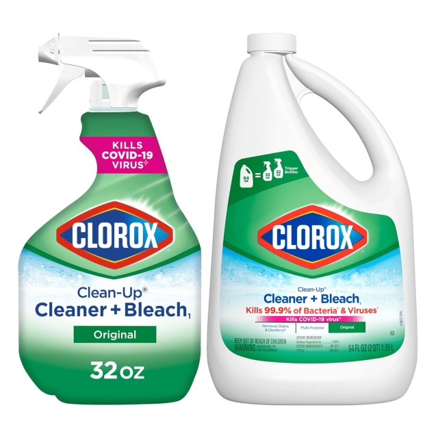 Clorox Clean-up Household Cleaner with Bleach - Spray Bottle & Refill ...