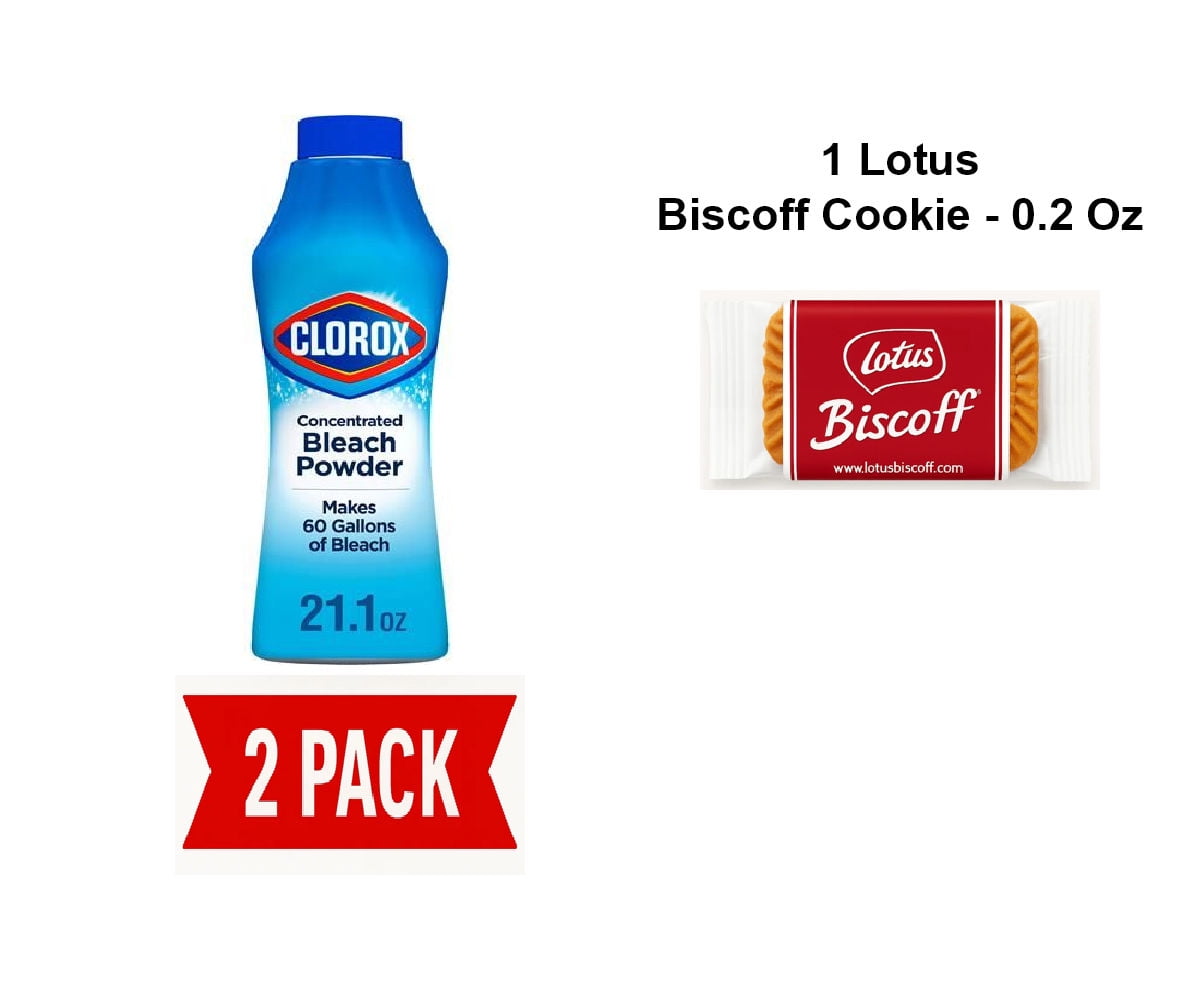 Clorox Concentrated Bleach Powder, 21.1 Oz - Pack Of 2 & Lotus Biscoff ...