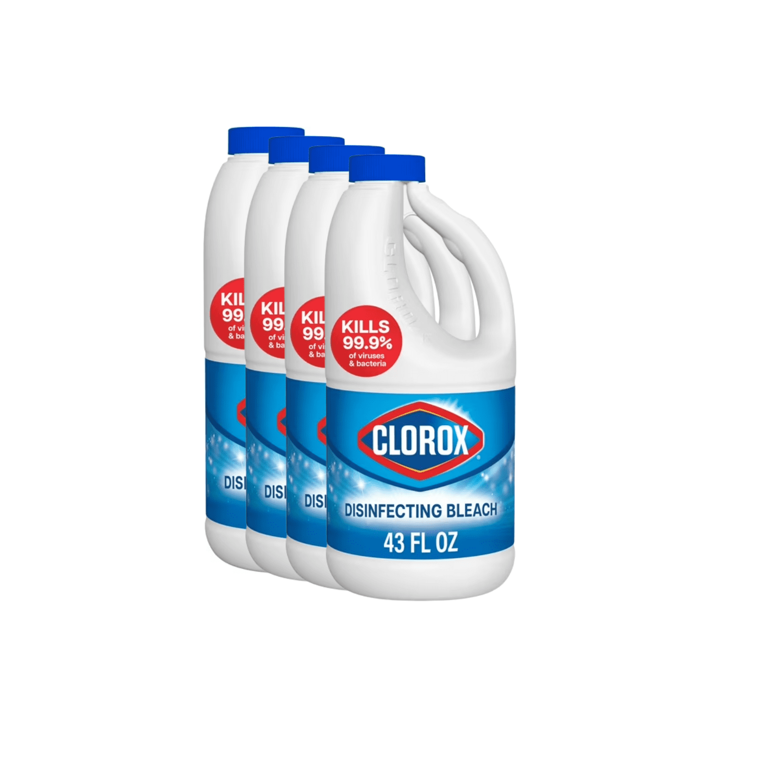 Clorox Disinfecting Liquid Bleach Cleaner, Regular Scent, 43 fl oz ...