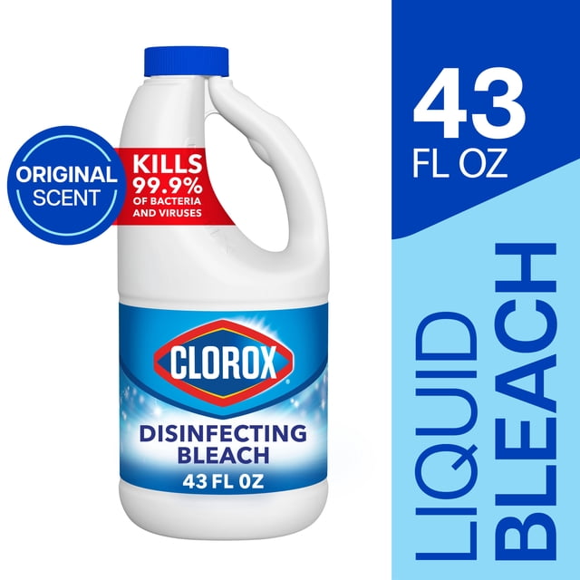 Clorox Bleach 43oz - Concentrated bleach for grocery retail - Walmart ...