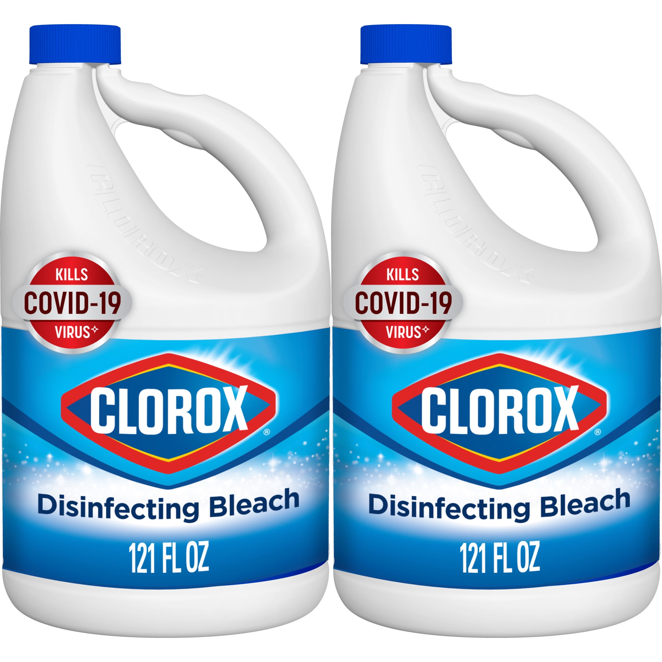 Clorox Disinfecting Liquid Bleach Cleaner, Regular Scent, 121 fl oz, 2 ...