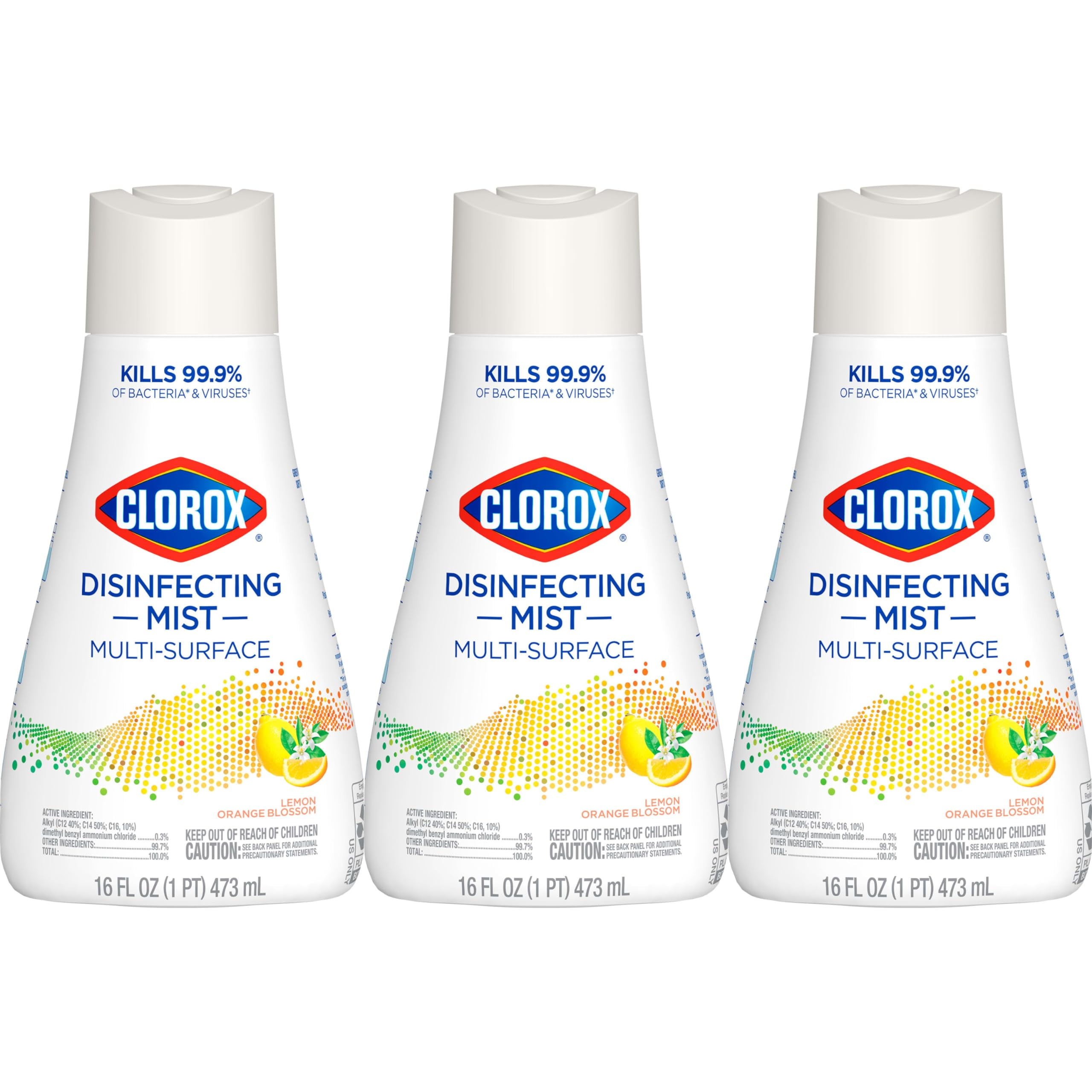 Clorox Disinfecting Mist, Lemon Orange Blossom, Disinfecting Refill, 16 ...