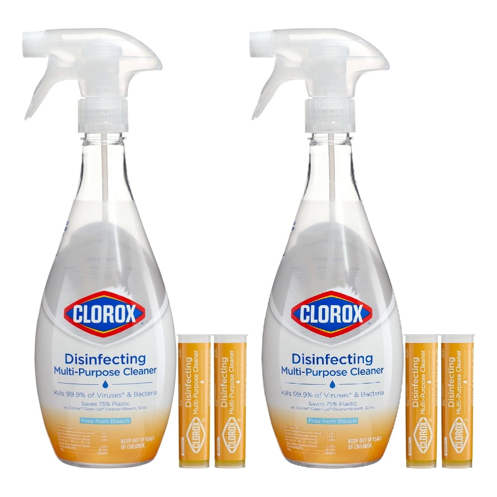 Clorox Disinfecting Multi-Purpose Cleaner Starter Kit (2 Pack ...
