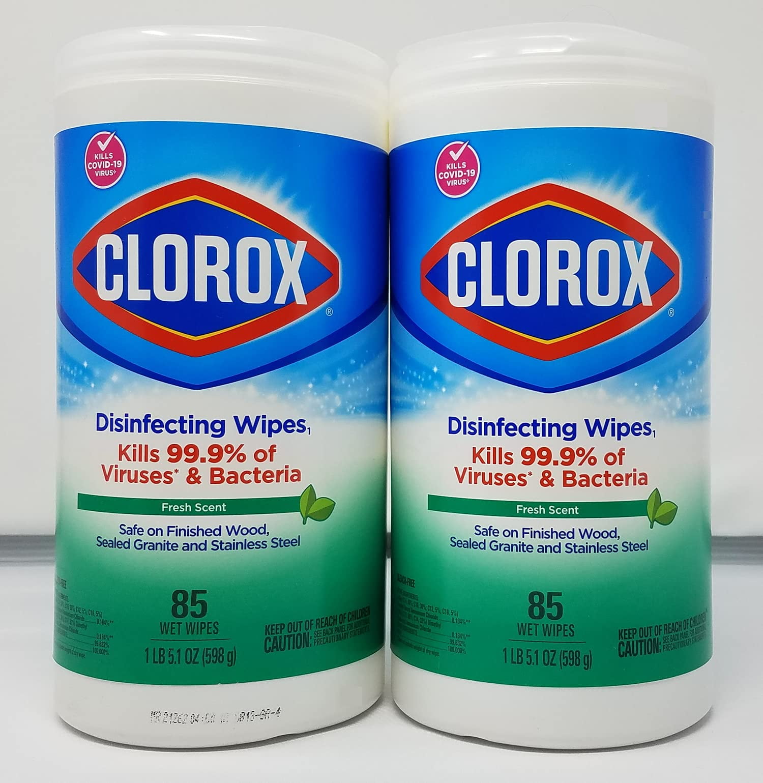 Clorox Disinfecting Wipes, Fresh Scent, 85ct Pack of 2, 170 Total Wipes ...