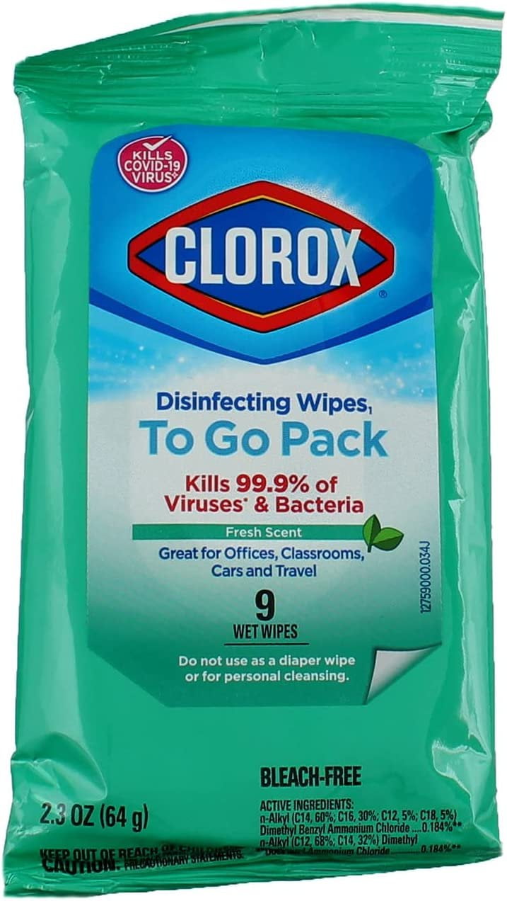 Clorox Fresh Scent Disinfecting Wipes On The Go, Cleansing ...