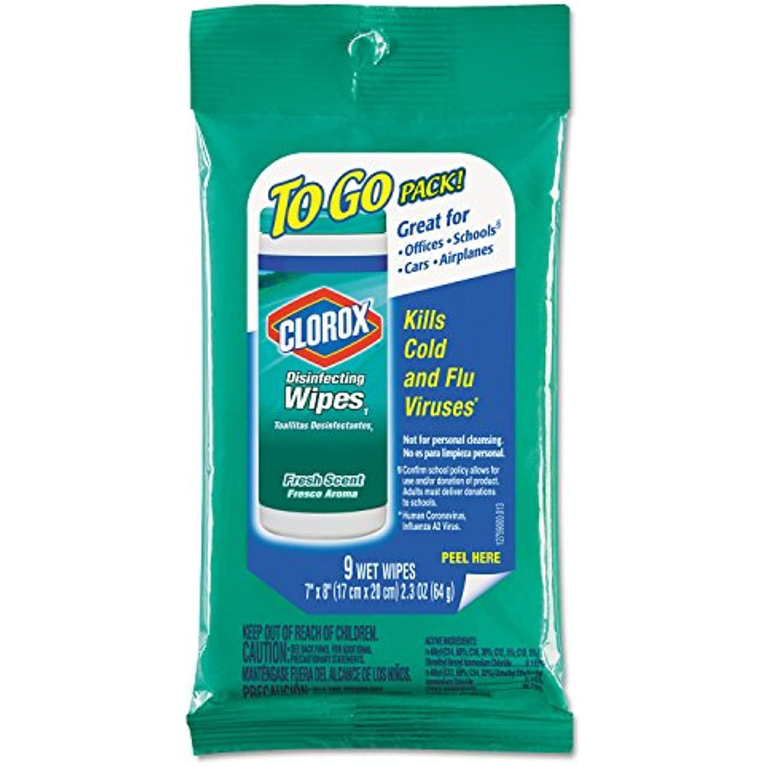 Clorox Disinfecting Wipes To Go Pack Fresh Scent Case Pack 24 - Walmart.com