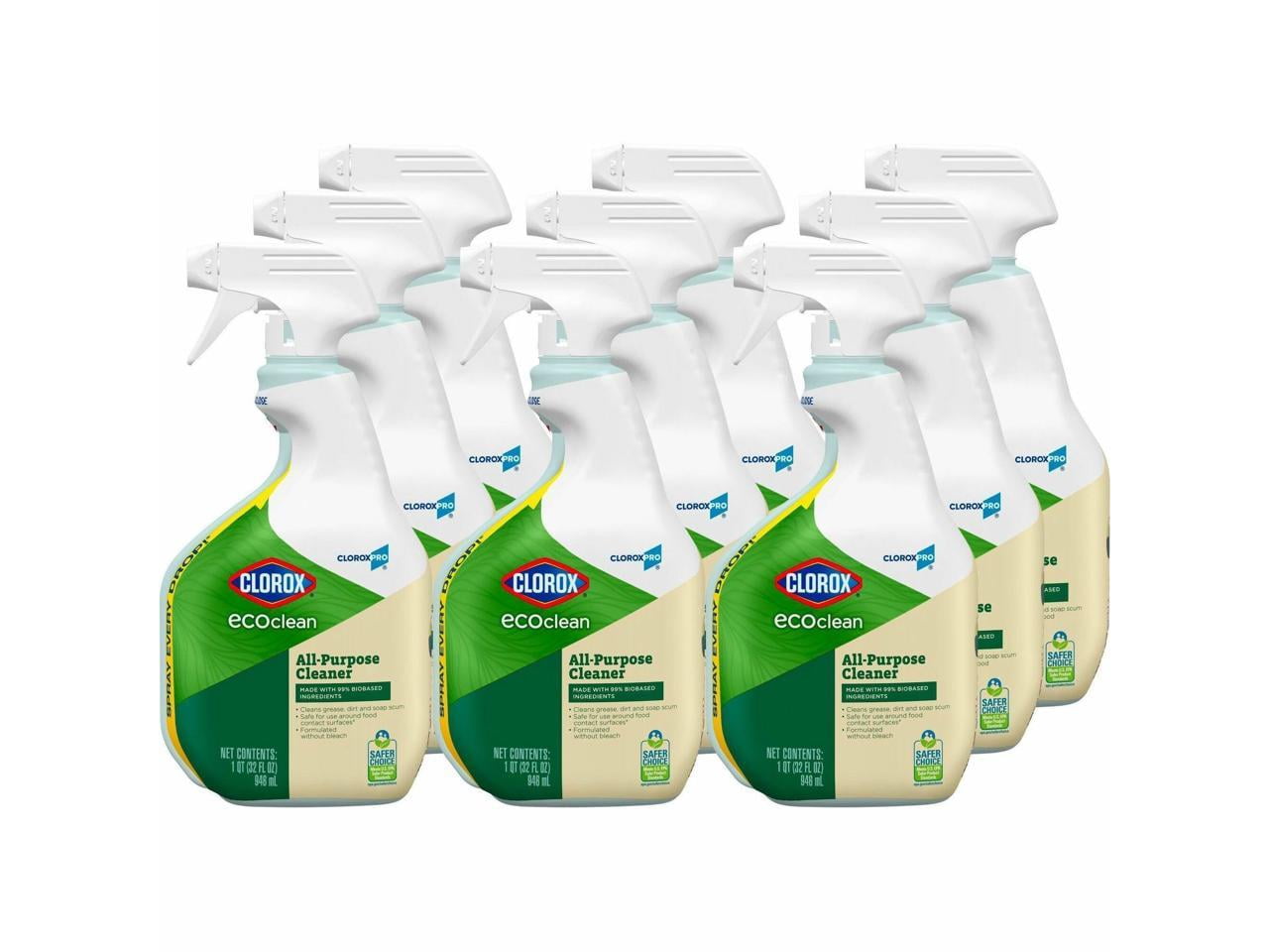 Clorox EcoClean All-Purpose Cleaner - 32 fl oz (1 quart) - 9 / Carton ...