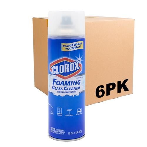Clorox Foaming Glass Cleaner Aerosol - All Purpose Window And Glass ...