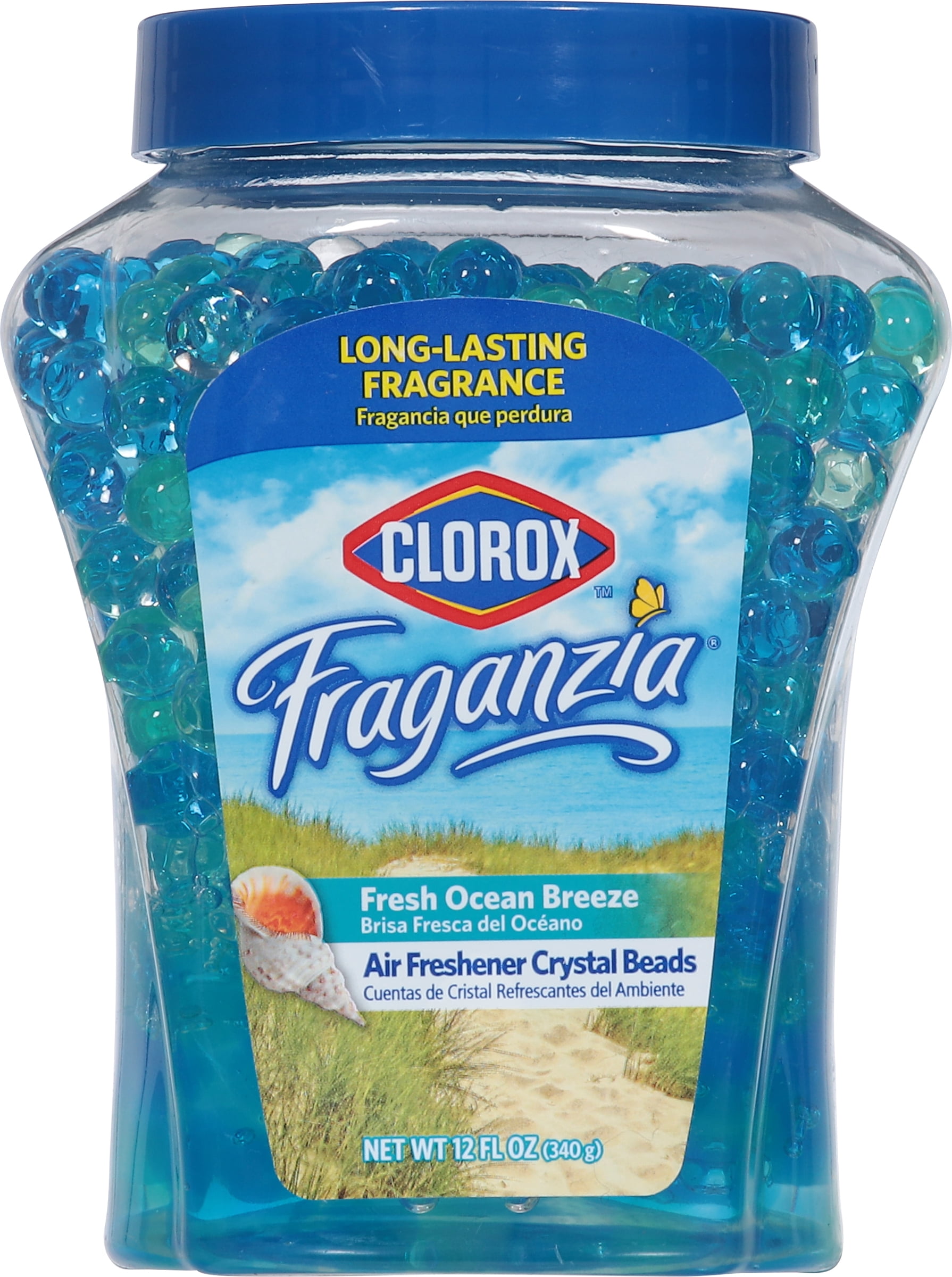 Clorox Fraganzia Fresh Ocean Breeze Air Freshener Crystal Beads 12 fl ...