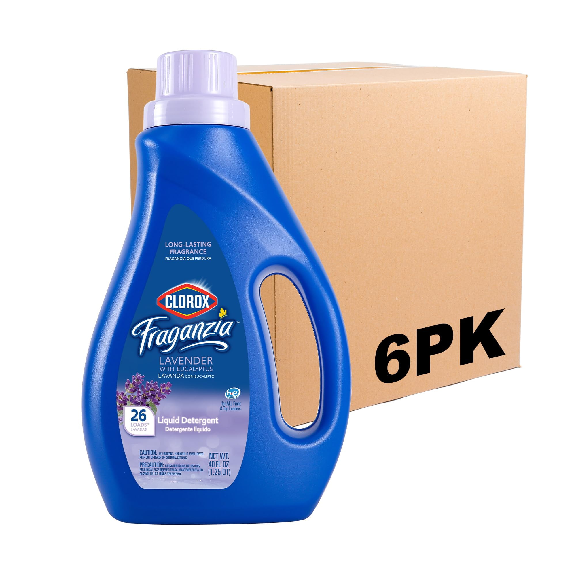 Clorox Fraganzia Liquid Laundry Detergent in Lavender with Eucalyptus ...