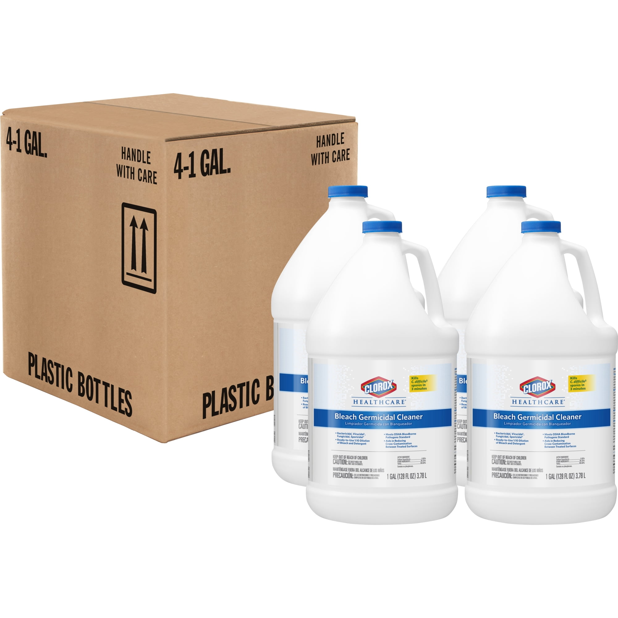 Clorox Healthcare Bleach Germicidal Disinfectant Cleaner, 128 oz ...