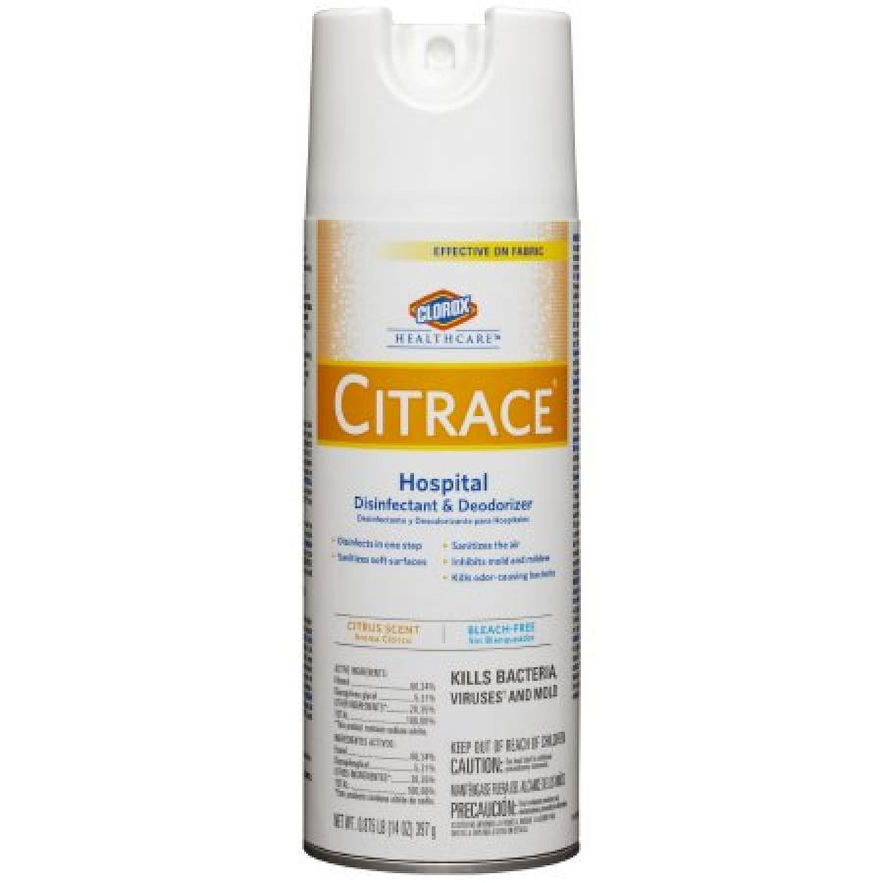 Clorox Healthcare Citrace Hospital Disinfectant & Sanitizer, 14 ounce ...