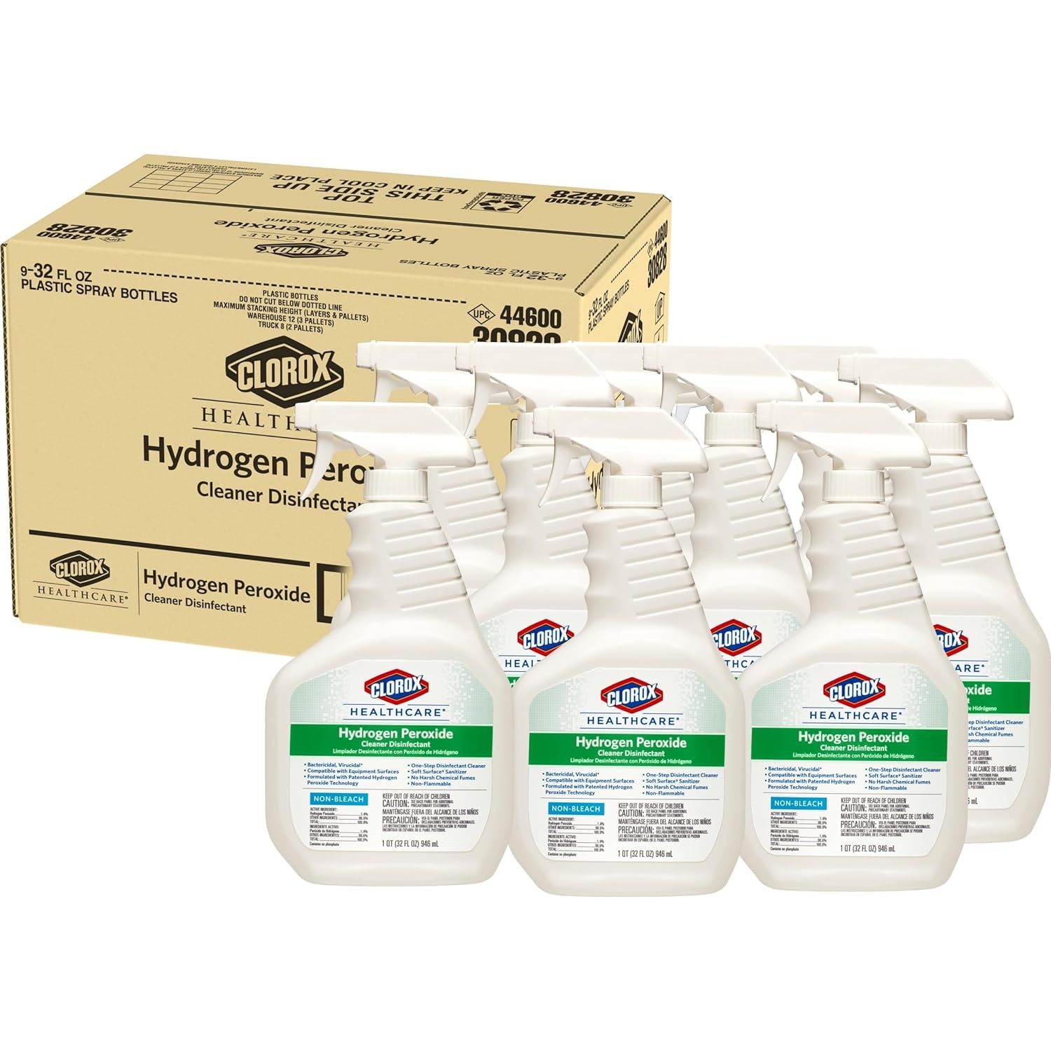 Clorox Healthcare Hydrogen Peroxide Cleaner Disinfectant Spray, 32 ...