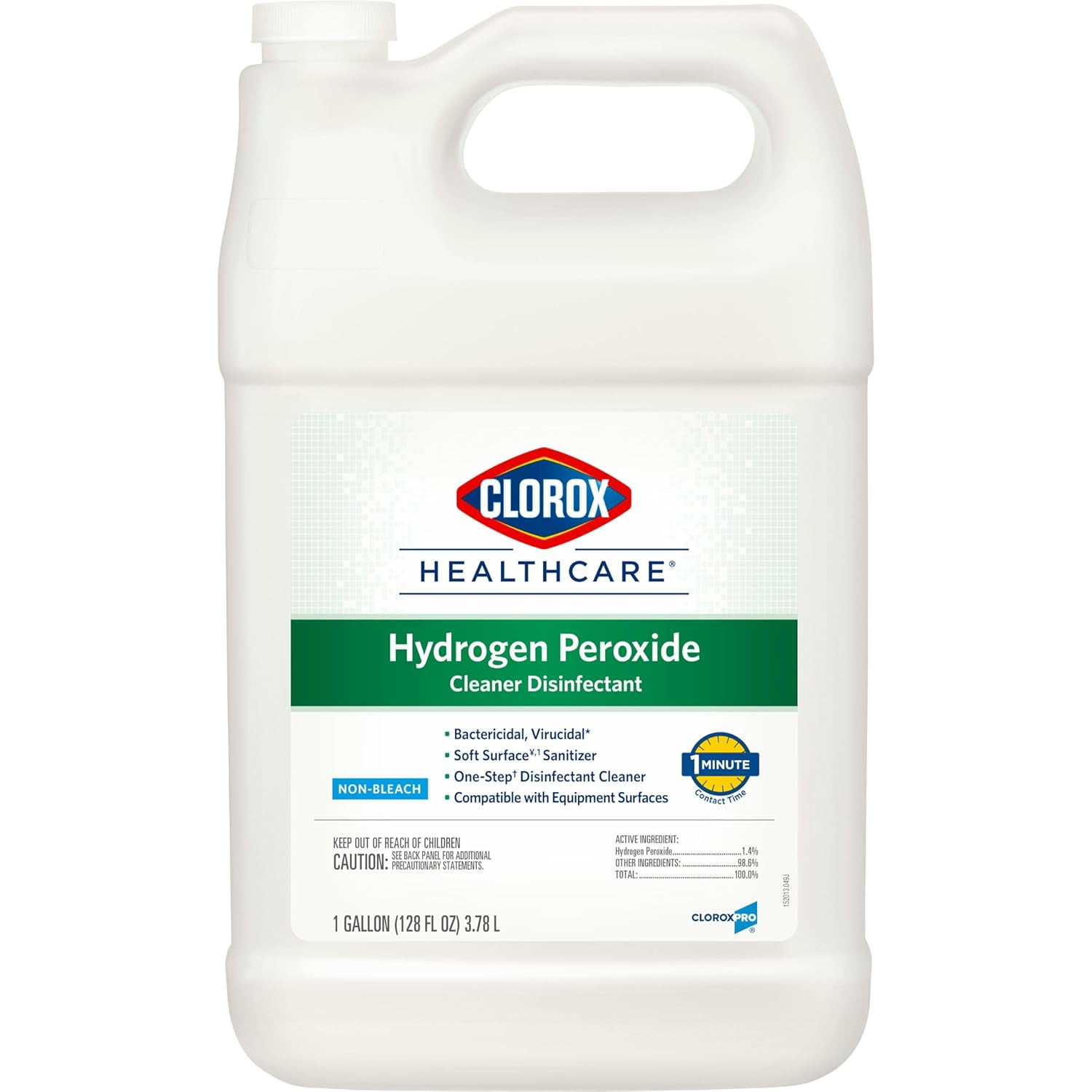 Clorox Healthcare Hydrogen Peroxide Cleaner Refill Jug, 128 Fl Oz ...
