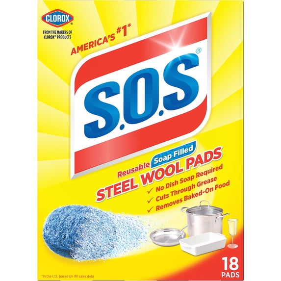Clorox/Home Cleaning S.O.S. Soap Scouring Pad - Single Pack - Walmart.com