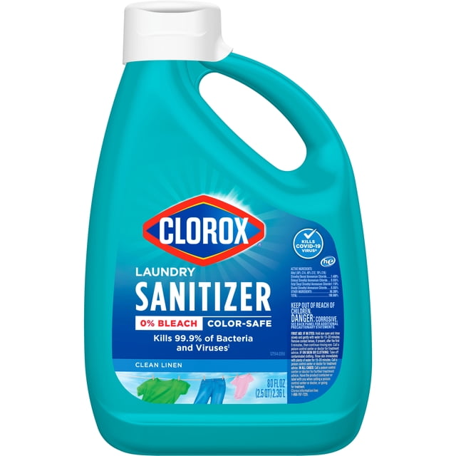 Clorox Laundry Sanitizer, Kills 99.9% of Odor-Causing Bacteria on ...