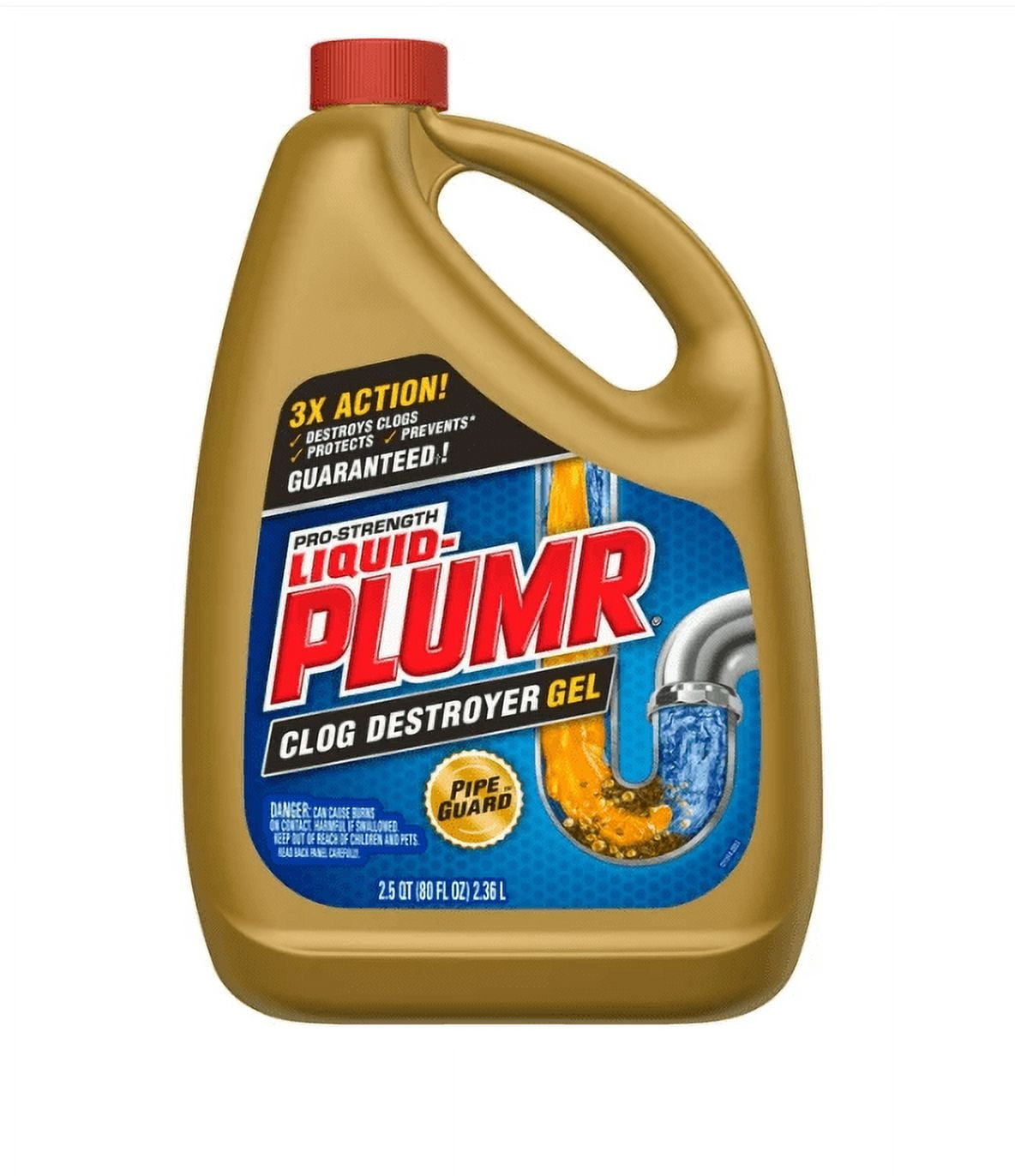 Clorox Liquid-Plumr Professional Strength Clog Remover 80 oz (Pack of 3 ...