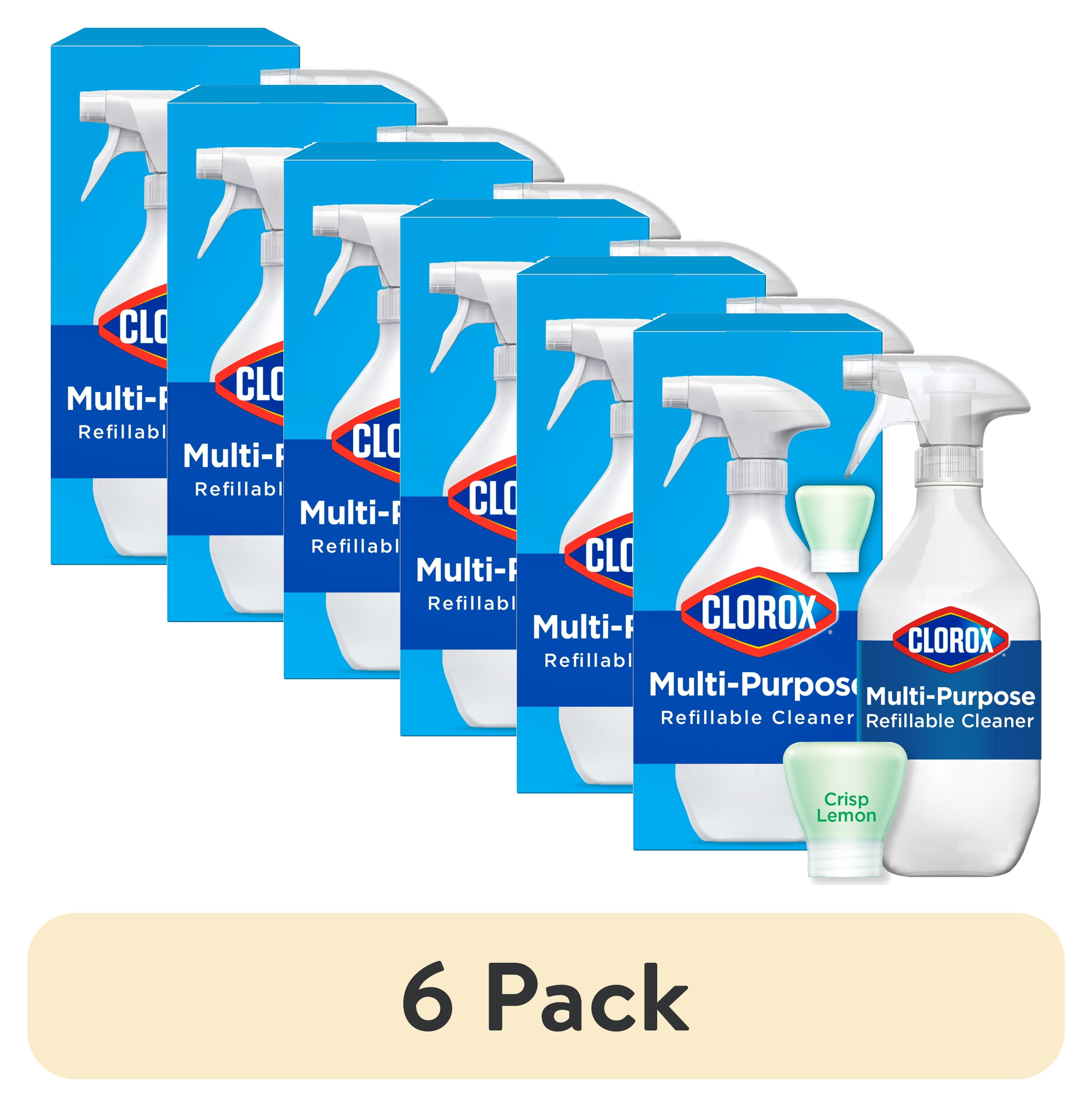 (6 pack) Clorox Multi-Purpose Cleaner System Starter Kit 1 Bottle and 1 ...
