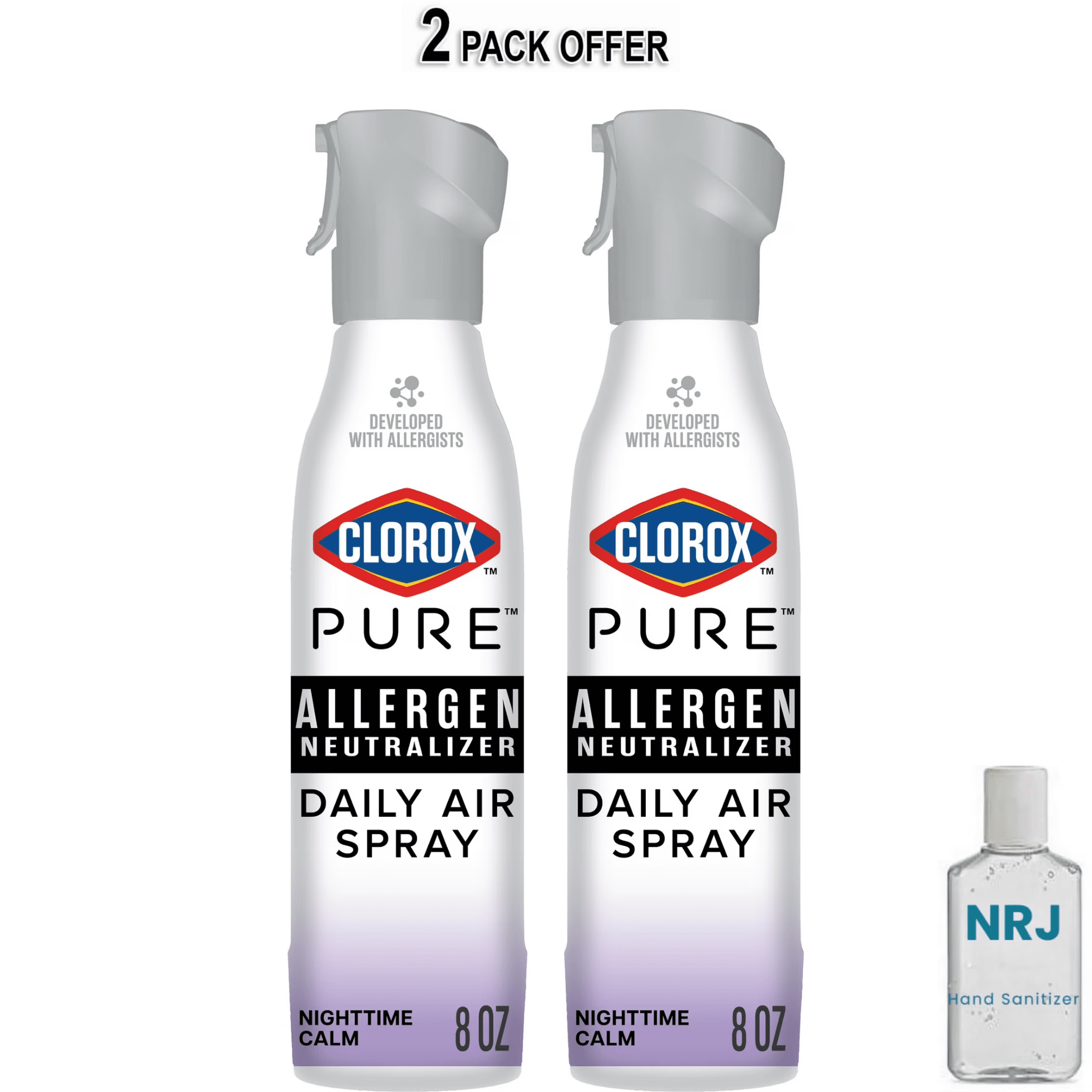 Clorox PURE Allergen Neutralizer Daily Air Spray, Nighttime Calm, 8 Oz ...