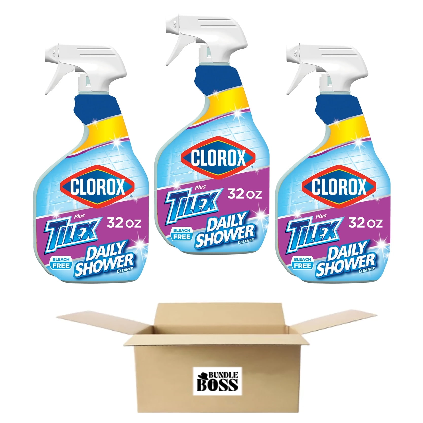 Clorox Plus Tilex Daily Shower Cleaner and Bathroom Spray, 32 fl oz. (3 ...