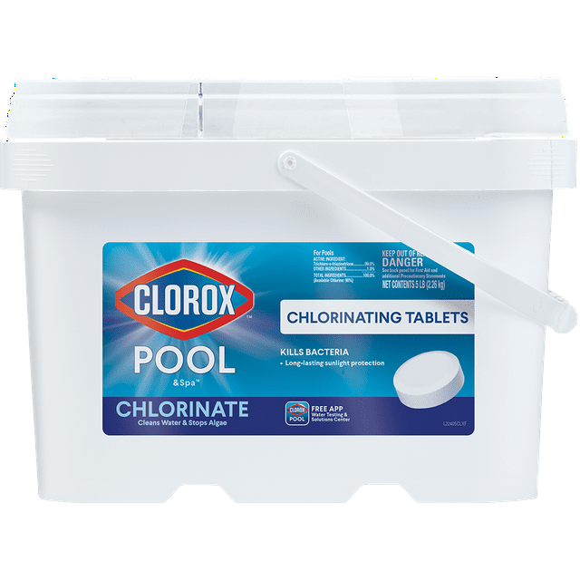 "Clorox Pool&Spa Chlorine Tabs for Swimming Pools, 3"" Tablets with ...