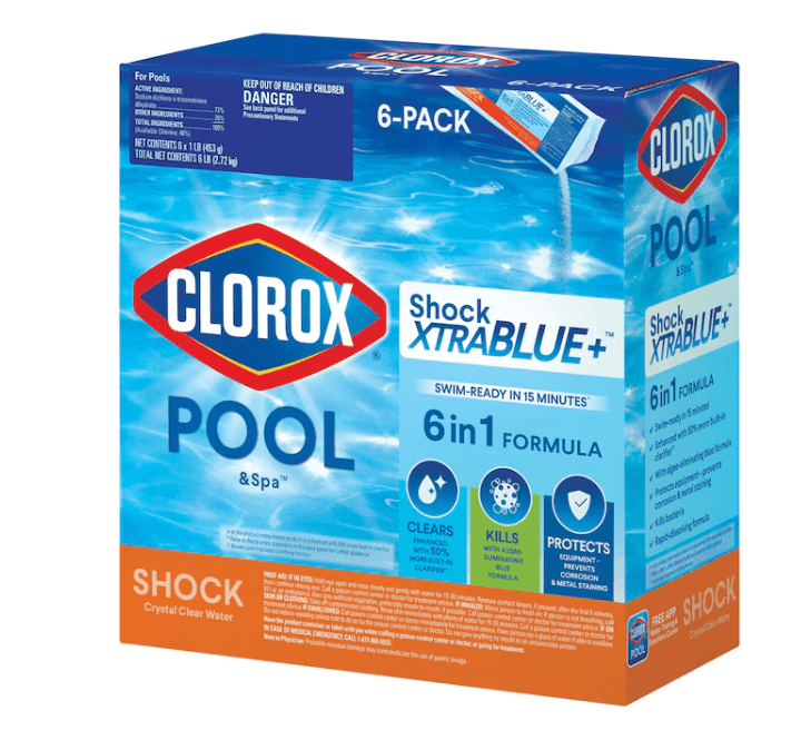 Clorox Pool&Spa 6 -Pack 16-oz Dichlor Pool Shock - Walmart.com
