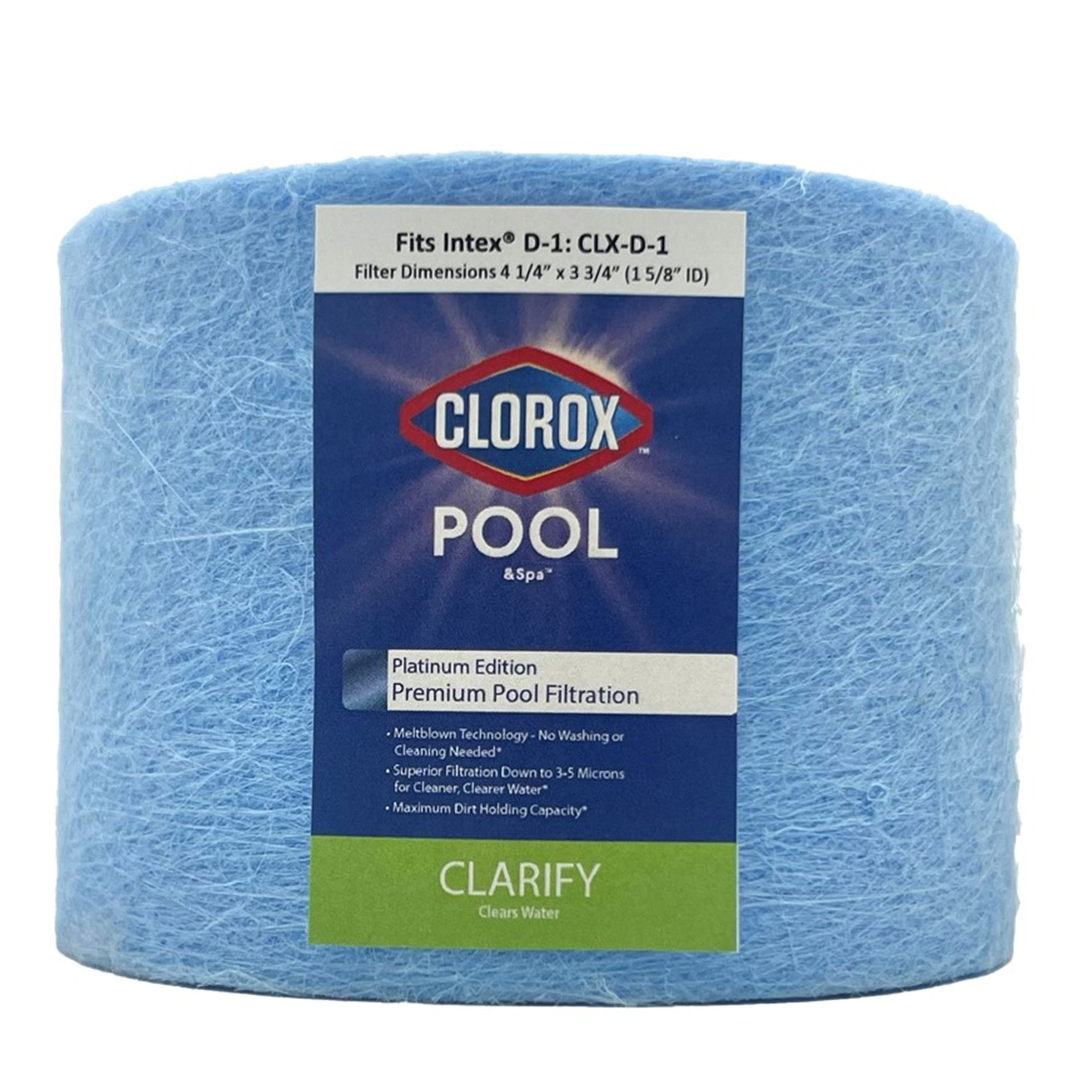 Clorox Pool&Spa Above Ground Pool Filter Cartridge Type D 1 Pk ...